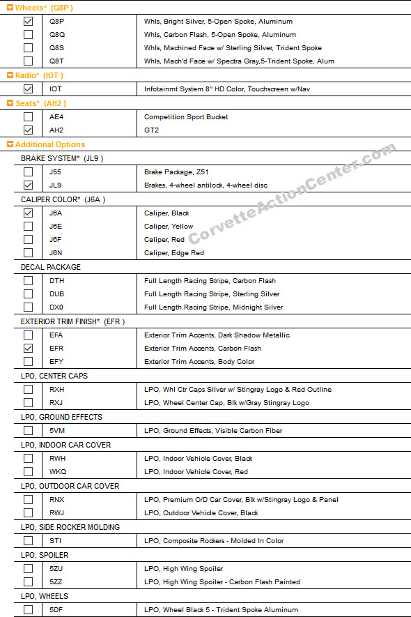 Update on 2020 Corvette Orders and Production - Corvette Action Center