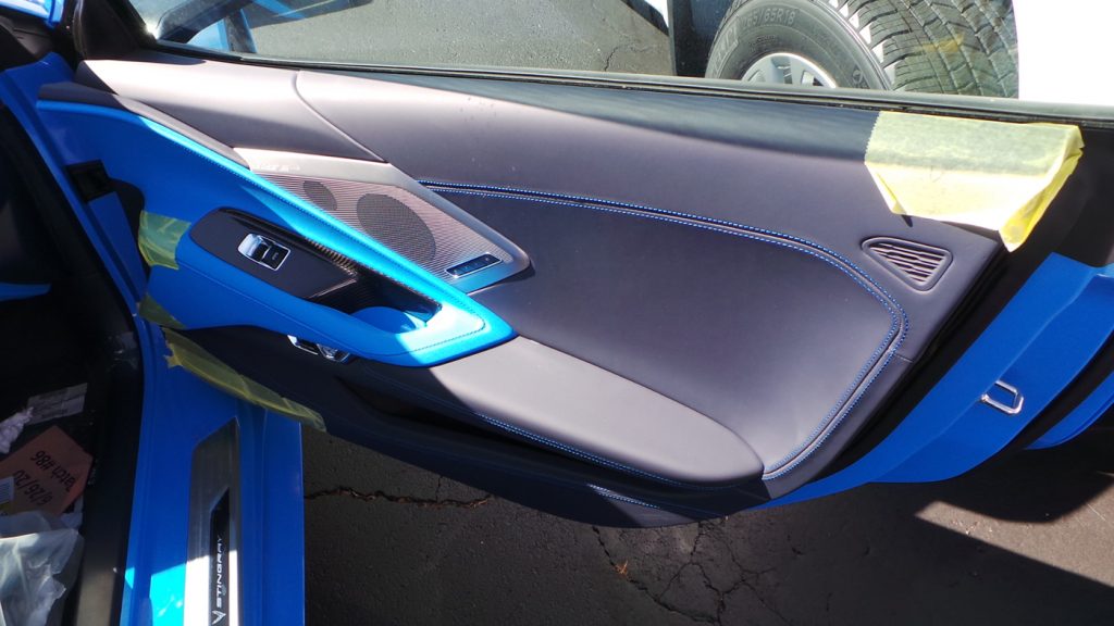 2020 Corvette in Rapid Blue with Tension Blue Dipped Interior ...